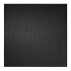 GENESIS 23.75in. X 23.75in. Stucco Pro Vinyl Lay In Black Ceiling Tile ...