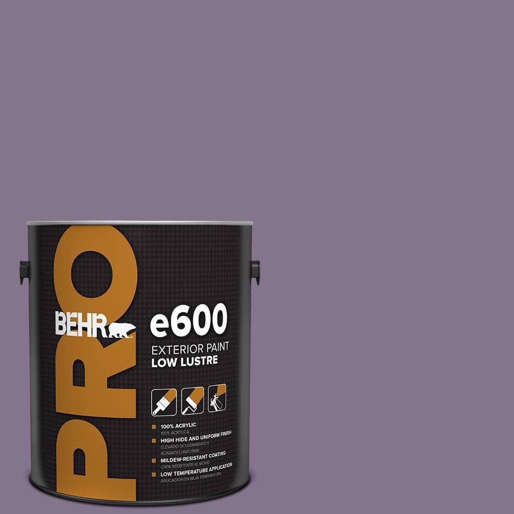 BEHR PRO 1 gal. #S100-5 Purple Potion Low Luster Exterior Paint PR62301 ...