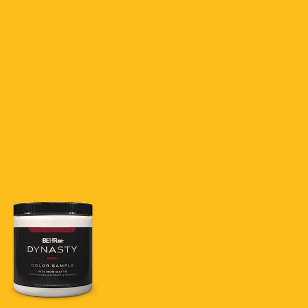 BEHR DYNASTY 8 oz. #P290-7 Laser Lemon Matte Stain-Blocking Interior ...
