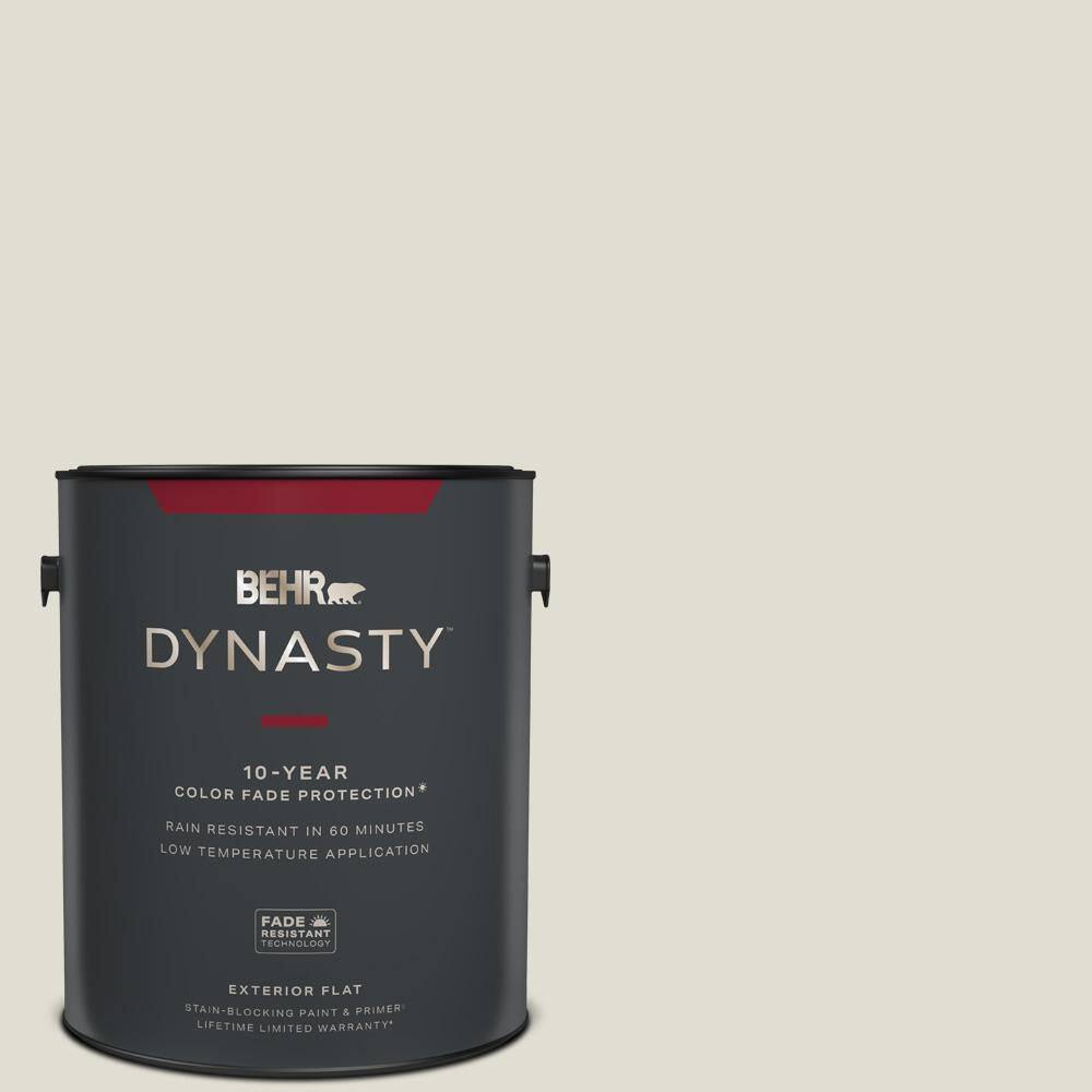 BEHR DYNASTY 1 gal. #BWC-28 Alpine Frost Flat Exterior Stain-Blocking ...