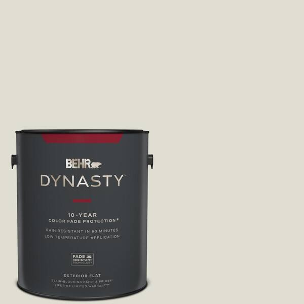 BEHR DYNASTY 1 gal. #BWC-28 Alpine Frost Flat Exterior Stain-Blocking ...