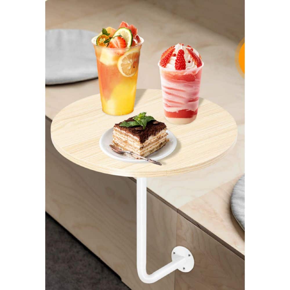 YIYIBYUS 15.7 in. x 17.7 in. 2-Bottle Wall Mounted Bar Table Coffee ...