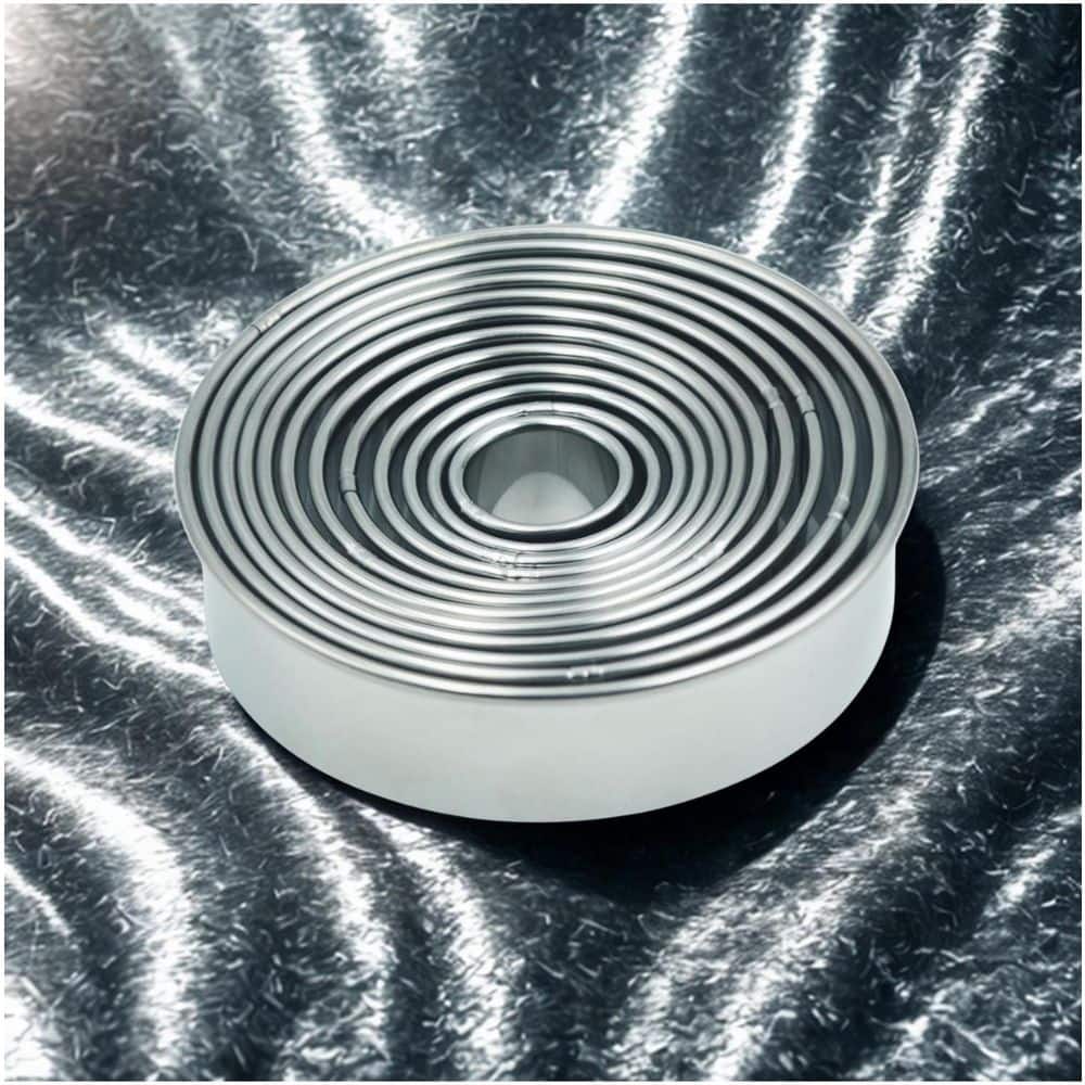 Stainless Steel Round Cookie Cutters Set, 12-Piece Circle Molds for ...