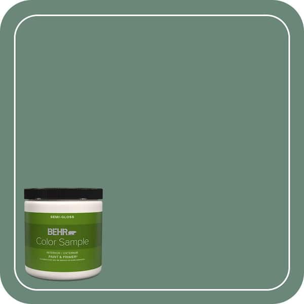BEHR PREMIUM PLUS 8 oz. #S420-5 Sycamore Grove Semi-Gloss Interior ...