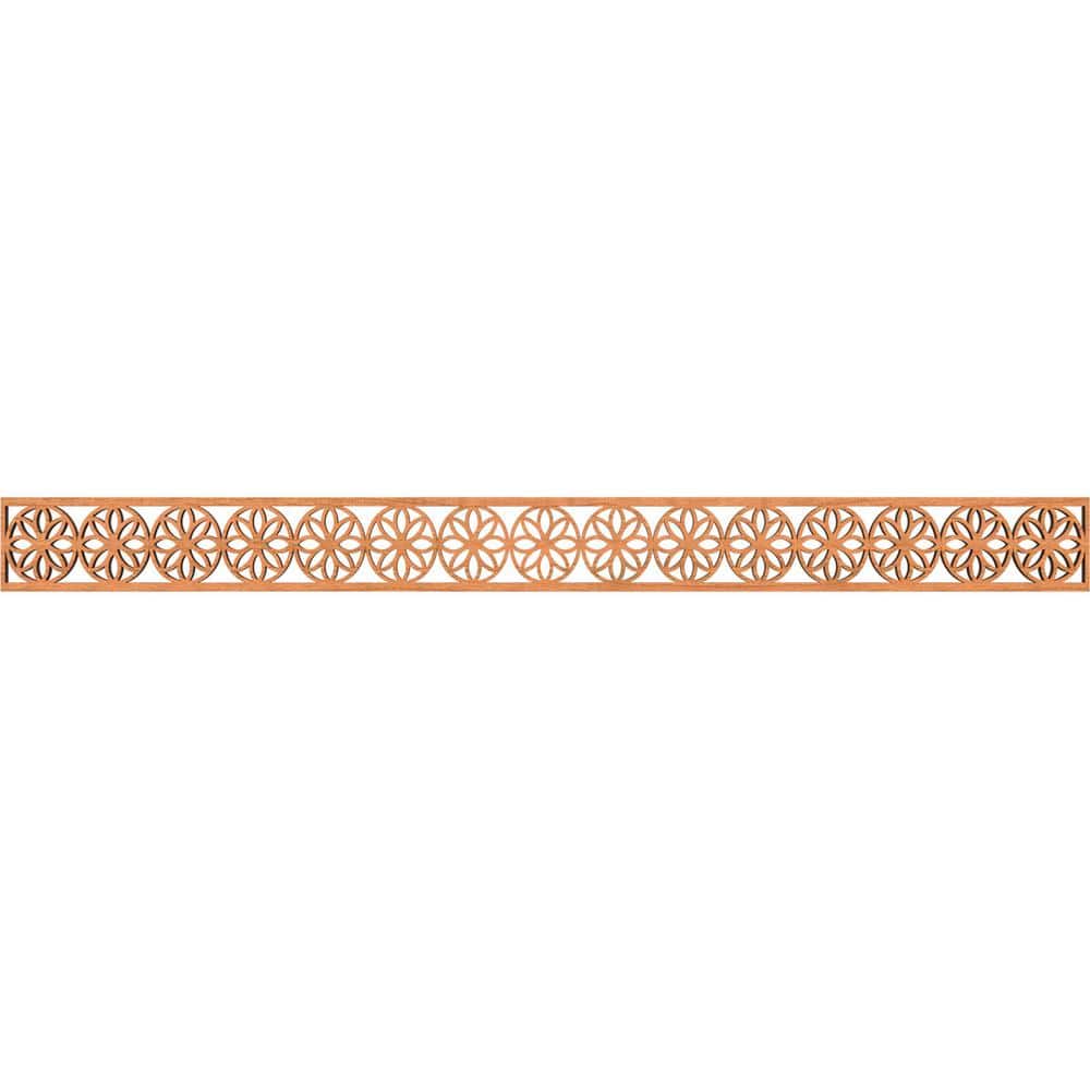 Ekena Millwork Blume Fretwork 0.375 in. D x 46.375 in. W x 4 in. L ...