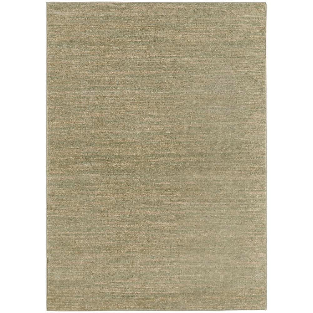 Nourison Essentials 5 ft. x 7 ft. Green Gold Abstract Contemporary ...