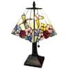 15 in. Multi-Colored Tiffany Style Hummingbirds Table Lamp AM248TL08B ...