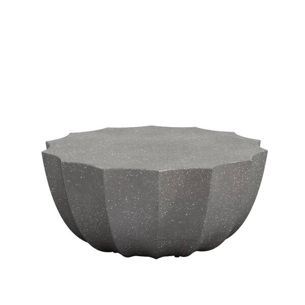 35.43 in. Modern Outdoor Coffee Table with Magnesium Oxide Cement ...