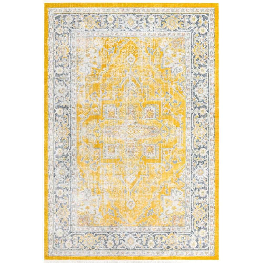 Unique Loom Baracoa Prado Yellow 10' 0 x 14' 0 Area Rug 3167078 - The ...