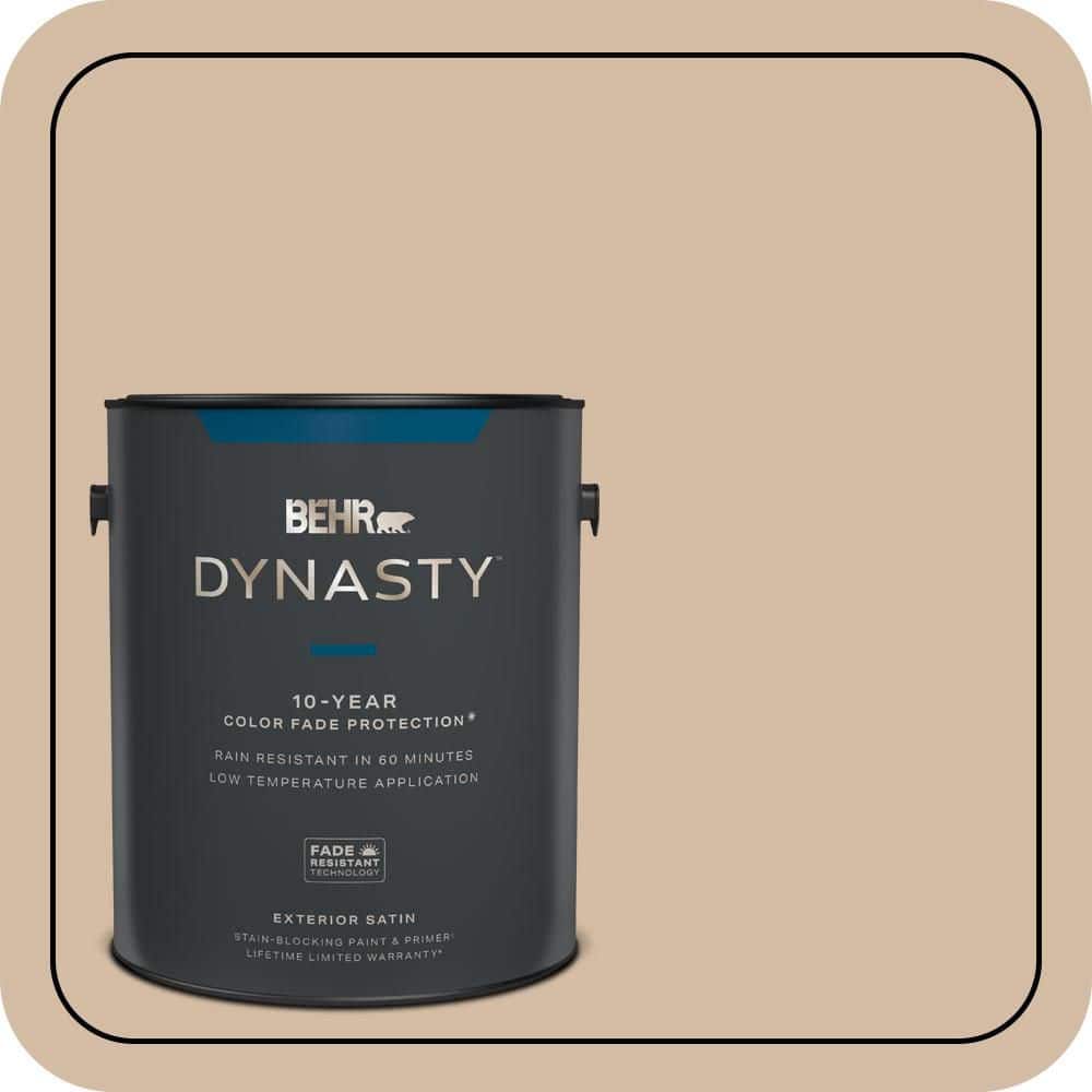 BEHR DYNASTY 1 gal. #290E-3 Classic Taupe Satin Enamel Exterior Stain ...