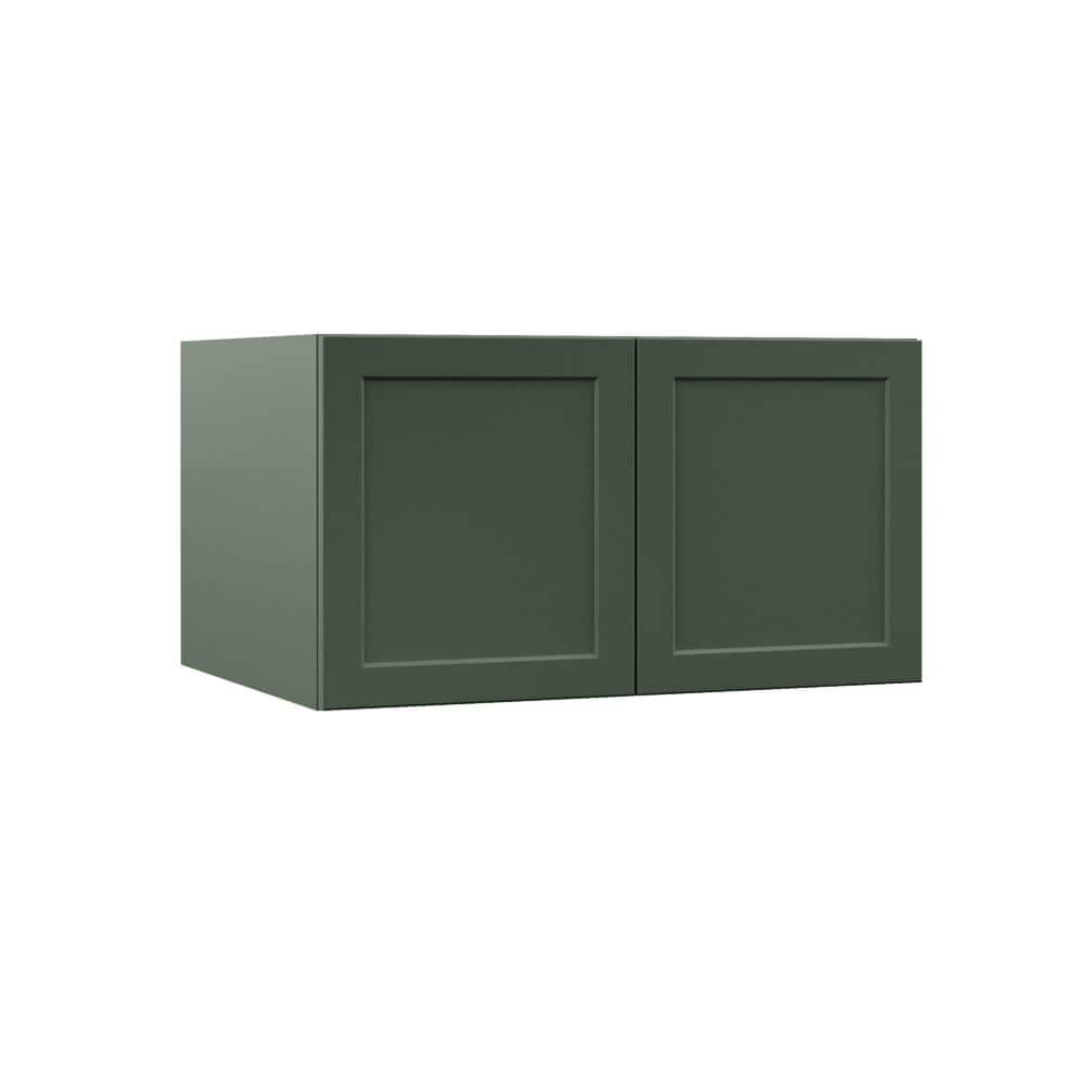 Hampton Bay Designer Series Melvern 33 in. W x 24 in. D x 18 in. H Assembled Shaker Deep Wall ...