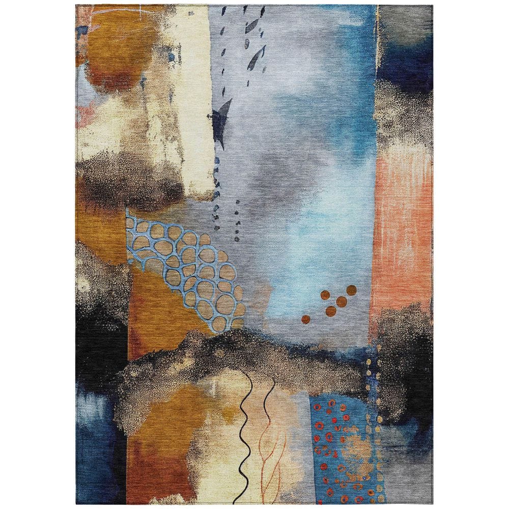 Addison Rugs Chantille Machine Washable Indoor/Outdoor Abstract ACN2127 ...