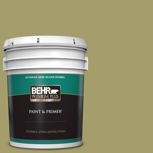 BEHR PREMIUM PLUS 8 oz. #S340-5 Farm Fresh Satin Enamel Interior ...