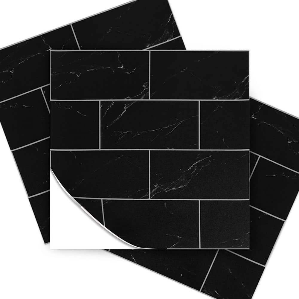 ilemong 12 in. x 12 in. Vinyl Peel and Stick Tile Stickers Self ...