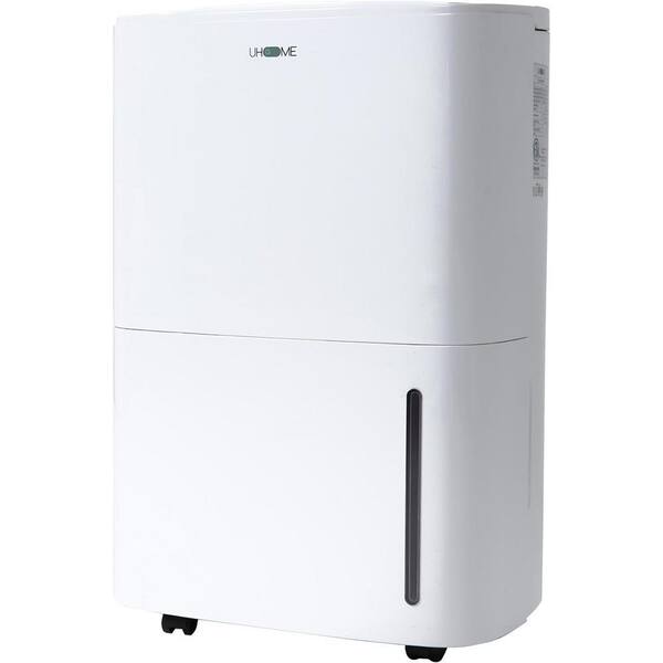 Edendirect 120 pt. 6,000 sq. ft. Bucket Dehumidifier in. White with ...