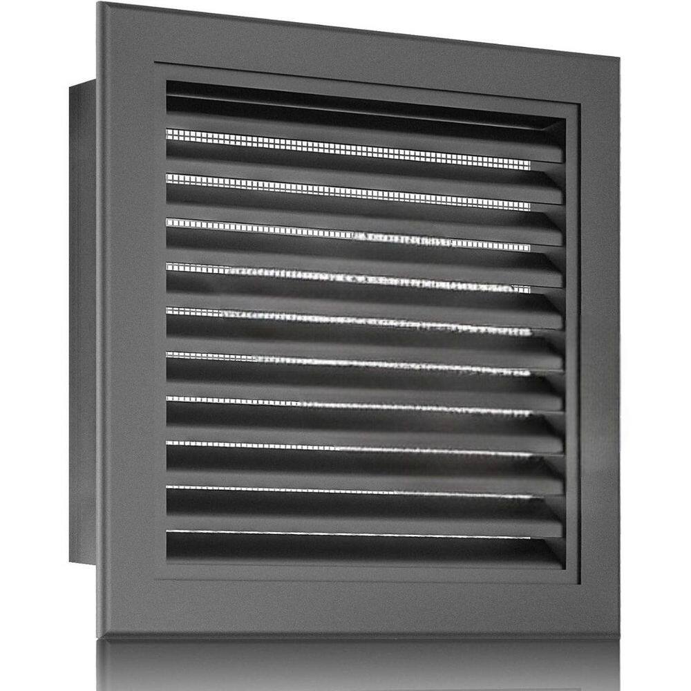 KIWDZFU 12 x 12 Square Gray Aluminum Alloy Gable Vent Never Rust Design ...