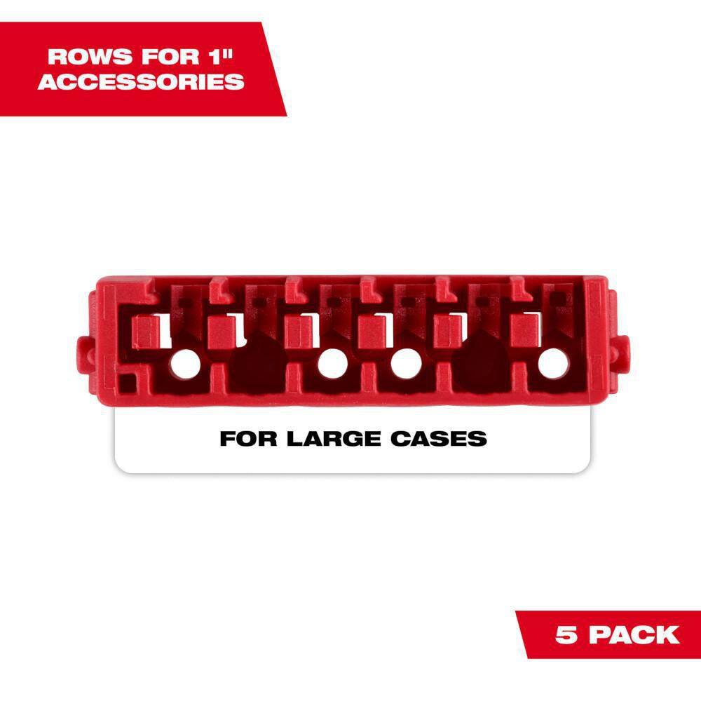 Milwaukee Large Case Rows for Insert Bit Accessories (5-Pack) 48-32 ...