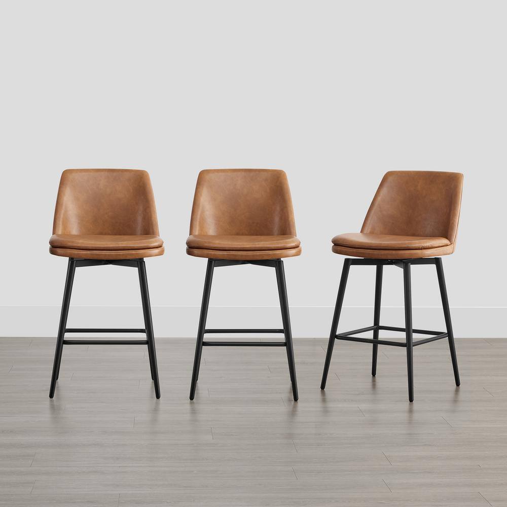 Have a question about Spruce & Spring 27 in. Cecily Cognac Brown High ...