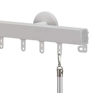 Art Decor Nexgen Pro 96 in. Non-Adjustable Traverse Window Curtain Rod ...