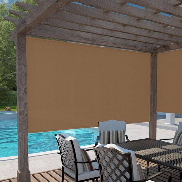 Cordless Outdoor Roller Blind Coolaroo Cordless Exterior Roller Shade ...