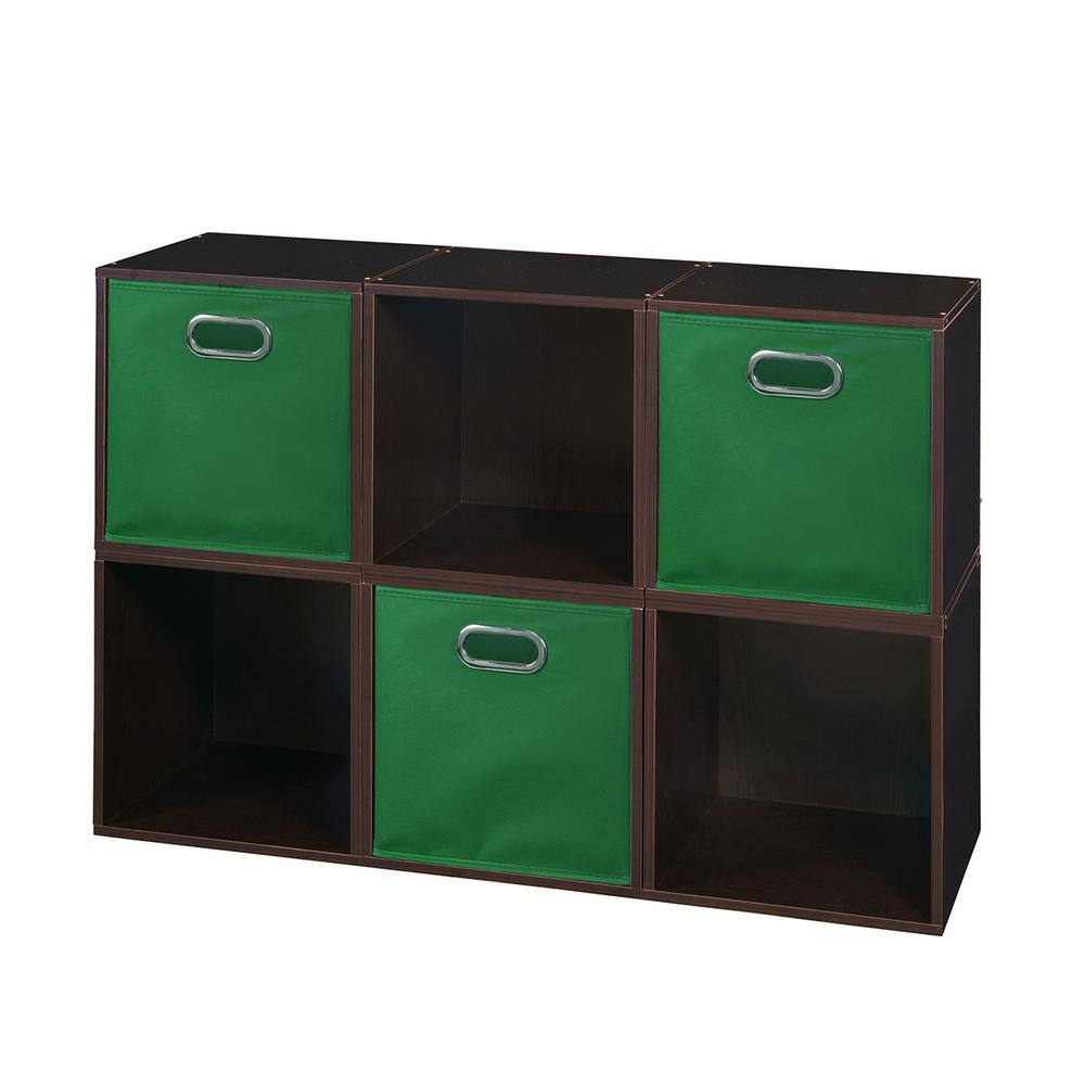 Niche 26 in. H x 39 in. W x 13 in. D Wood 6- Cube Organizer ...