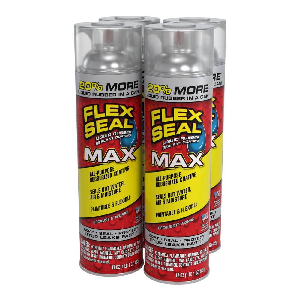 FLEX SEAL FAMILY OF PRODUCTS Flex Seal MAX Clear 17 oz. Aerosol Liquid ...