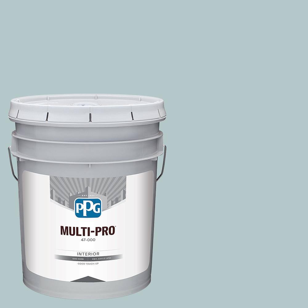 MULTI-PRO 5 gal. PPG1034-4 Misty Surf Semi-Gloss Interior Paint PPG1034 ...