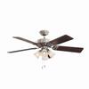 Hunter Studio Series 52 in. Indoor Brushed Nickel Ceiling Fan with ...