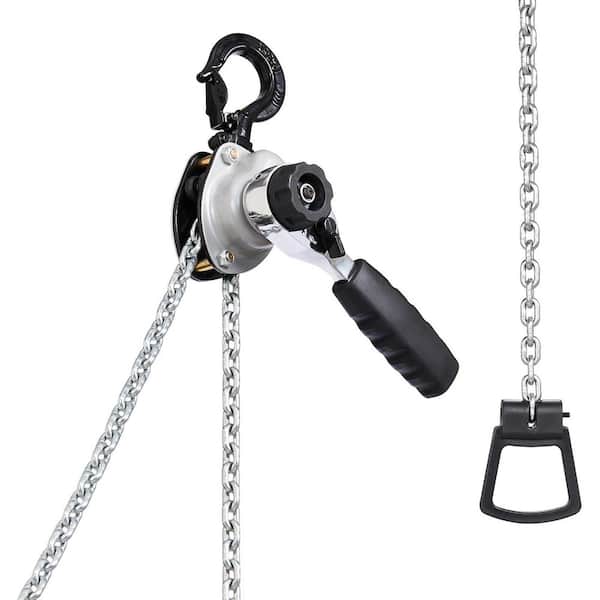 SKYSHALO Manual Lever Chain Hoist 1/2T 1100 lb., 10 ft. Lift, G80 Alloy ...