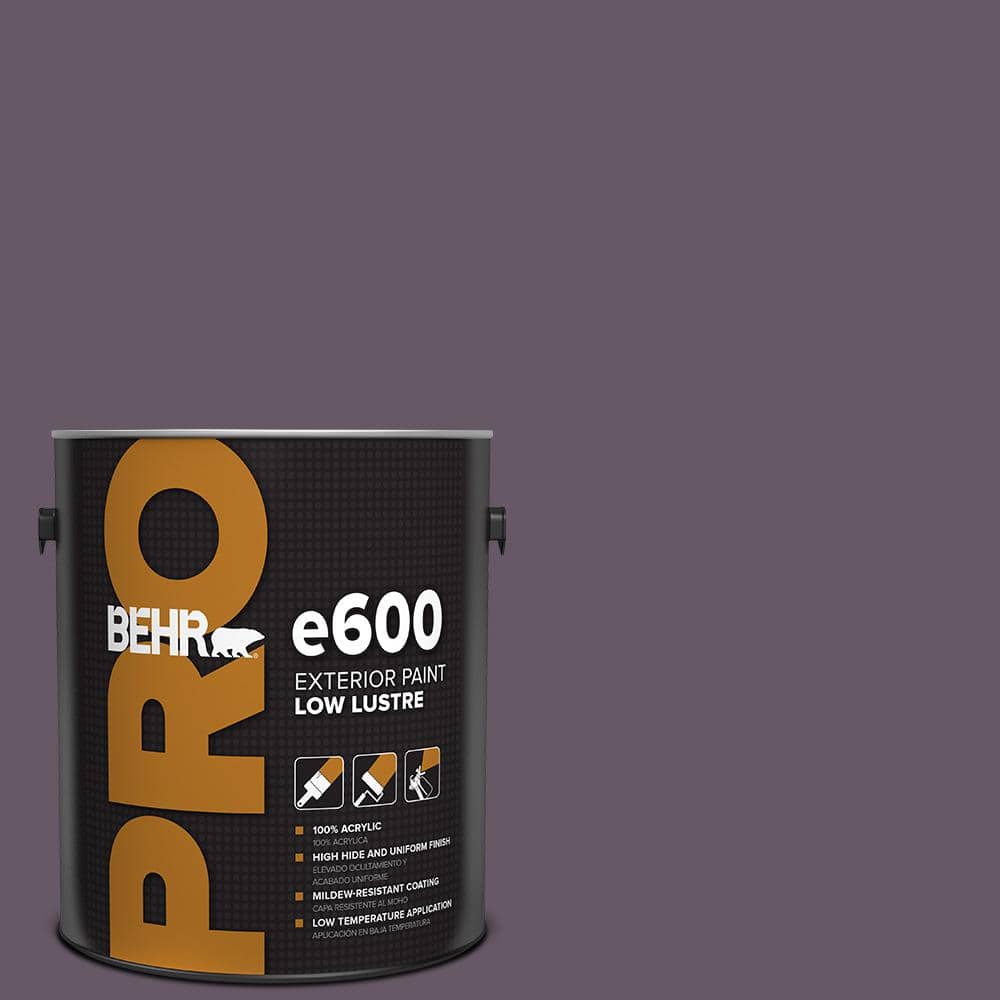 BEHR PRO 1 gal. #PPU17-05 Preservation Plum Low Luster Exterior Paint ...