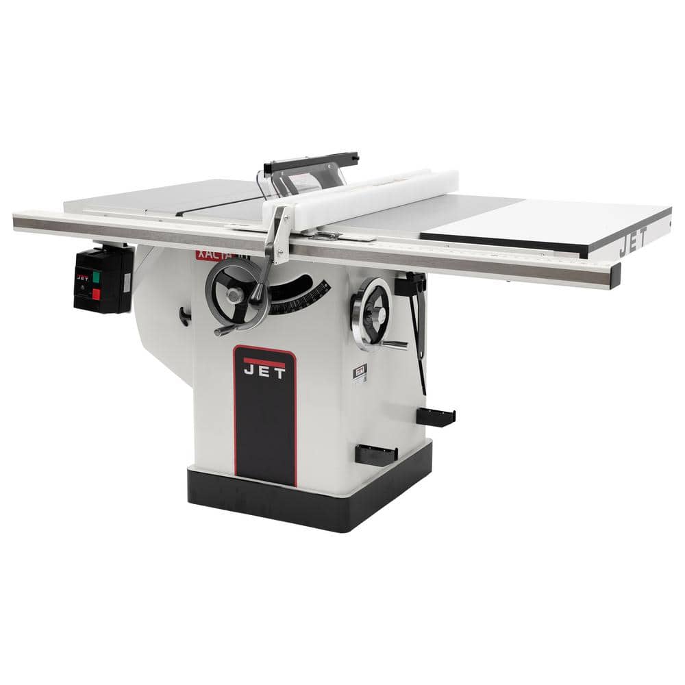 Jet 3 HP 10 in. Deluxe XACTA SAW Table Saw with 30 in. Fence, Cast Iron ...