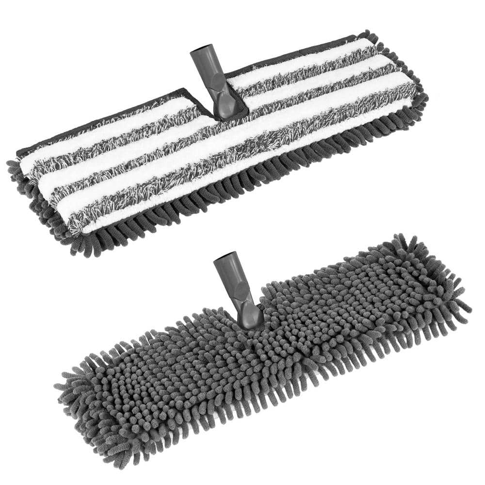 HDX 18 in. Microfiber Flip Dust Flat Mop Head (2-Pack) HDXDUST2 - The ...