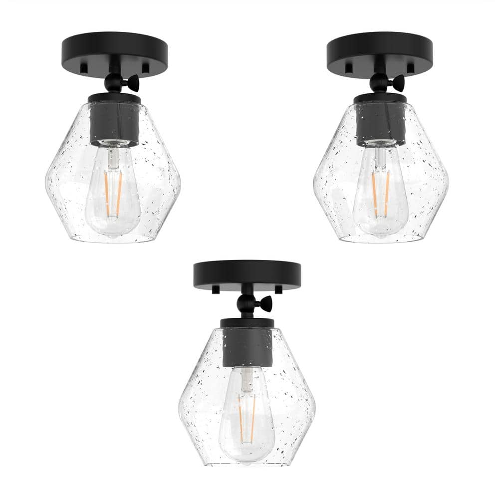 Briignite 21 in. 3-Pack Clear Pear-Shaped Bubble Novelty 8 in. Glass ...