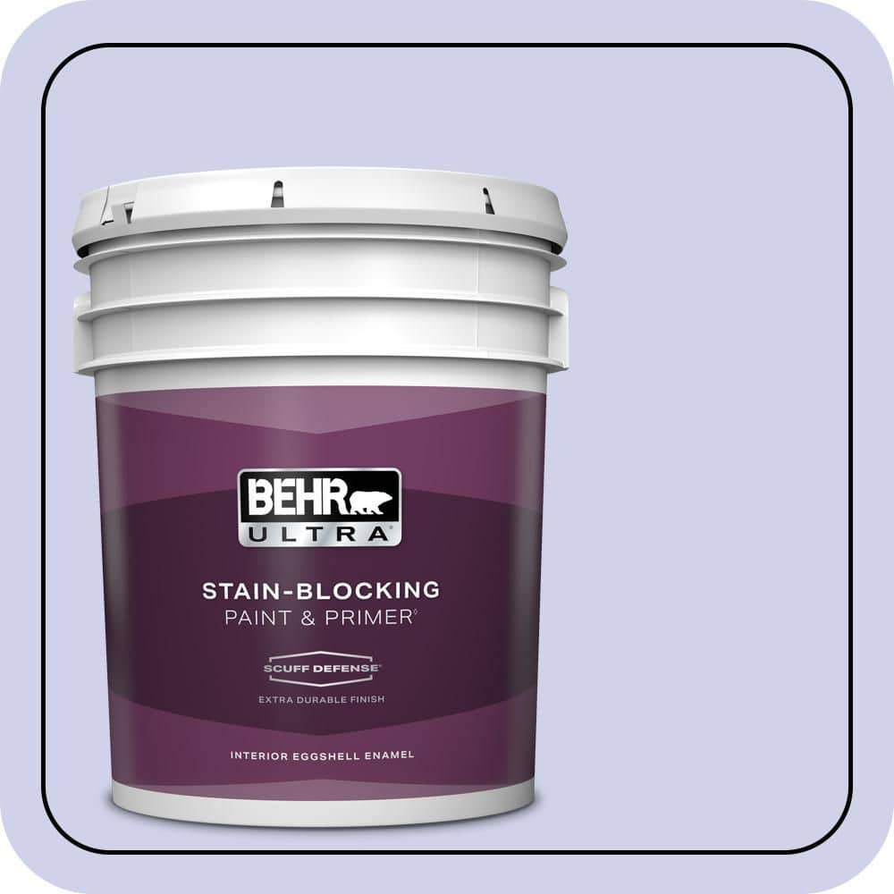BEHR ULTRA 5 gal. #P550-2 Artistic Violet Extra Durable Eggshell Enamel ...
