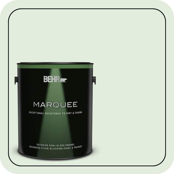 BEHR MARQUEE 1 gal. #M400-1 Establish Mint Semi-Gloss Enamel Exterior ...
