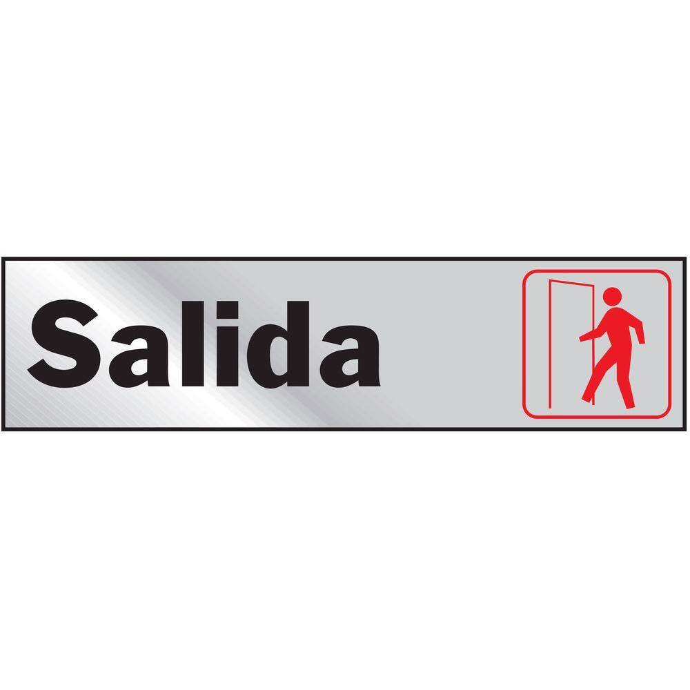 Everbilt 2 in. x 8 in. Aluminum Salida Sign 20802 - The Home Depot