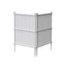 Enclo Privacy Screens 3.8 ft. H x 3 ft. W Wilmington White Vinyl ...