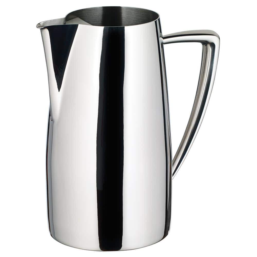 Winco 64 fl. oz. Stainless Steel Cadenza Monte Carlo Water Pitcher Z-MC ...