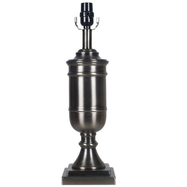 Hampton Bay Mix & Match 18.75 Brushed Steel Trophy Style Table Lamp ... Hampton Bay Mix & Match 18.75 Brushed Steel Trophy Style Table Lamp ...