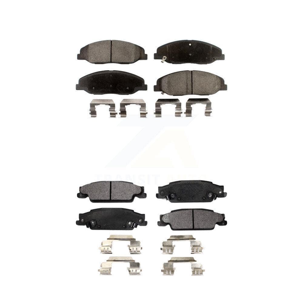 TEC Front Rear Ceramic Brake Pads Kit For 2009-2011 Cadillac STS With ...