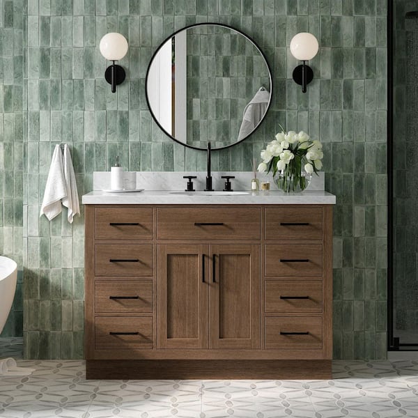Reviews for ARIEL Hepburn 36 in. Single Sink Freestanding Bathroom ...