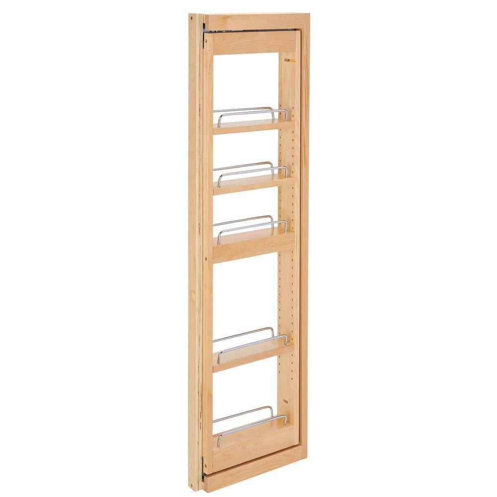 Rev-A-Shelf Natural Maple 3 in. Pull Out Wall Filler w/Soft-Close, 42 ...