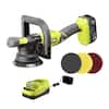 RYOBI ONE+ 18V Cordless 5 in. Variable Speed Dual Action Polisher Kit ...