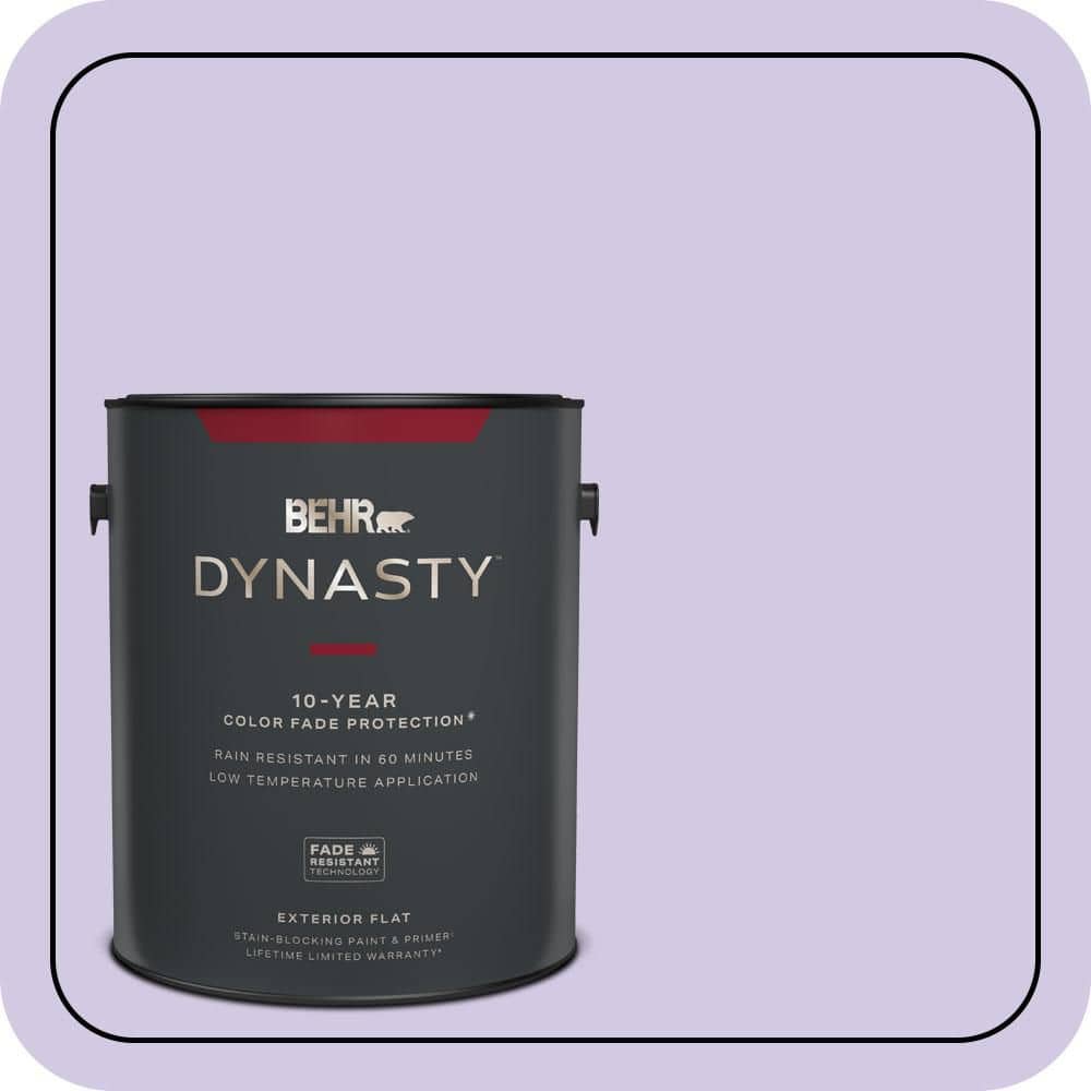 BEHR DYNASTY 1 gal. #650C-3 Light Mulberry Flat Exterior Stain-Blocking ...