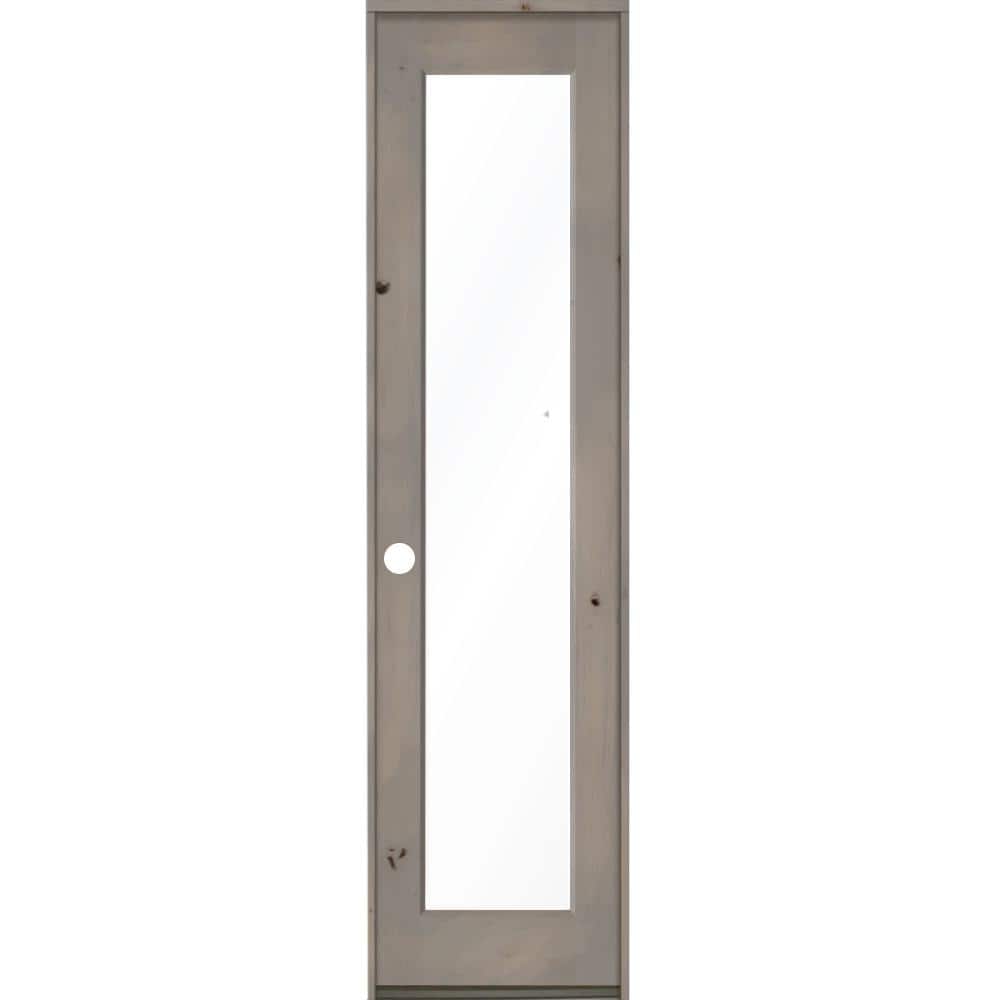 Krosswood Doors 24 in. x 96 in. Rustic Knotty Alder Right-Hand Full ...