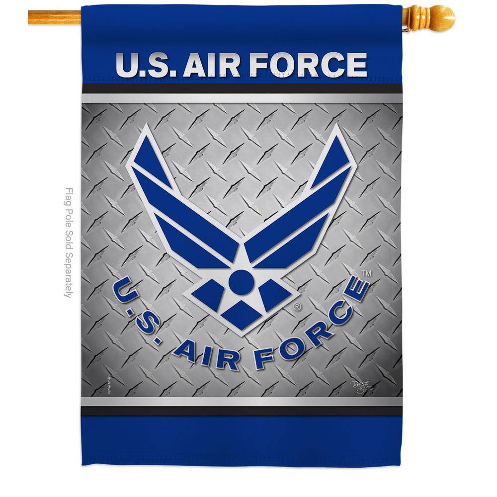 Breeze Decor 2.3 ft. x 3.3 ft. US Air Force House Flag 2-Sided Armed ...