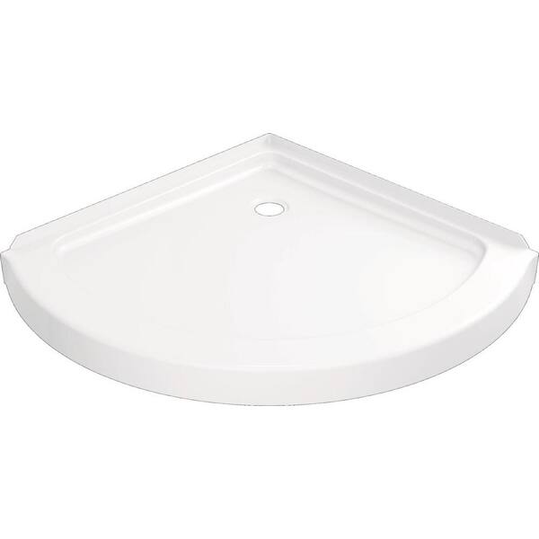 Delta 38 in. L x 38 in. W x 72 in. H Corner Shower Kit with Sliding ...