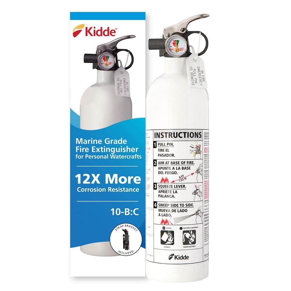 Kidde Marine Grade Boat 10-B:C Class BC 2 lb. Fire Extinguisher ...