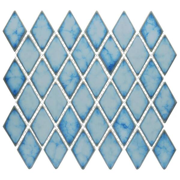 Merola Tile Hudson Kite Marine 6 in. x 6 in. Porcelain Mosaic Take Home ...
