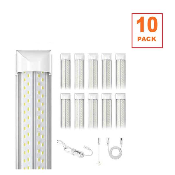 8ft 100-Watt LED Shop Light, Linkable 96" 8 Foot Fixture for Garage ...